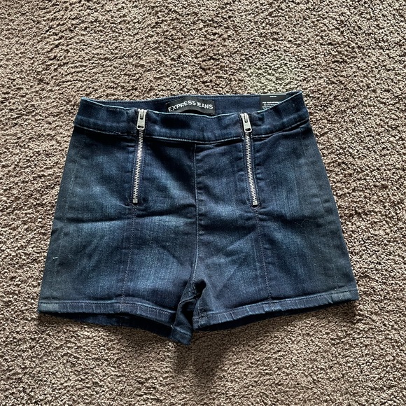 Express | Shorts | Dark Wash High Rise Shorts | Poshmark